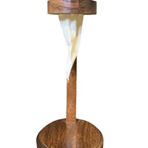 Chorreador, Nicaraguan Handmade Wooden Stand Coffee Dripper with Reusable Cloth Filter