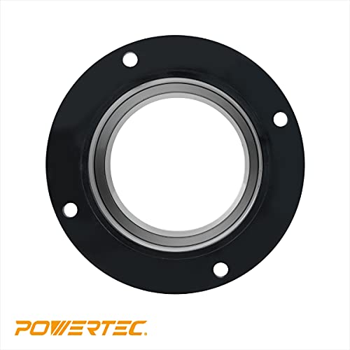 POWERTEC 70298 Dust Port Inlet Flange, 2.5-Inch OD Opening for Flexible Hose