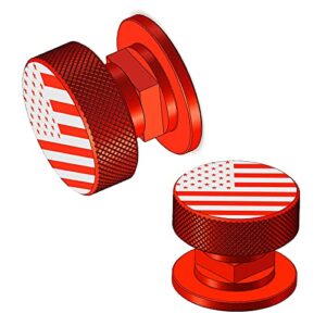 welding hood helmet pipeliner fasteners-1pair usa flag pattern aluminum helmet pipeliner headgear replacement parts accessories screws flip hood, anti-rust