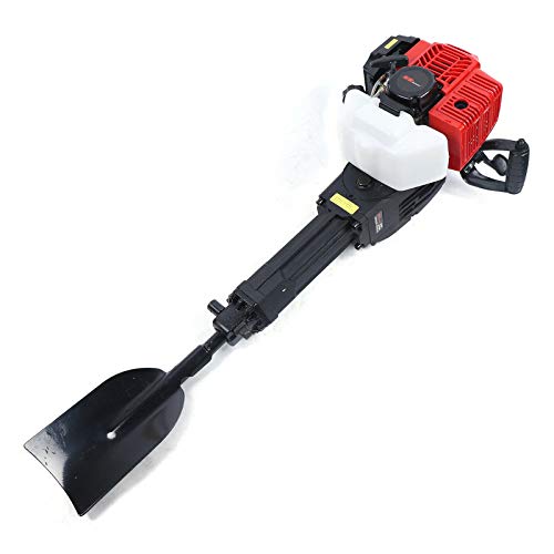 Gasoline Excavator Tree Shovel Drilling Machine, 52cc 2 Stroke Garden Tree Digger, Post Hole Digger with Proportioning Bucket and Funnel Filter