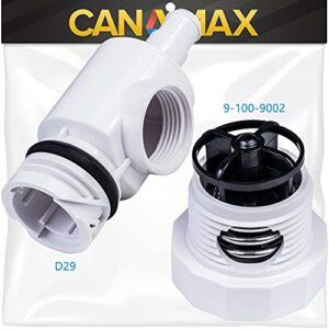 Canamax Premium D29 UWF Quick Disconnect and 9-100-9002 Pressure Relief Valve - Exact Fit for the Polaris 180 280 380 Automatic Pool Cleaners