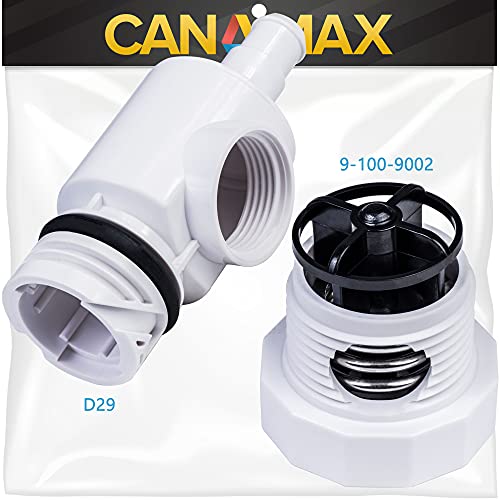 Canamax Premium D29 UWF Quick Disconnect and 9-100-9002 Pressure Relief Valve - Exact Fit for the Polaris 180 280 380 Automatic Pool Cleaners