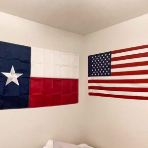 Texas Flag Outdoor - Heavy Duty Nylon Texas State Flags with Embroidered Stars, Sewn Stripes and Brass Grommets