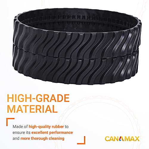 Canamax Premium R0526100 Swimming Pool Cleaner - Replacement for Zodiac Baracuda MX8 Elite, MX6 Elite, MX8, MX6 Pool Cleaner Tire Track- Pack of 2