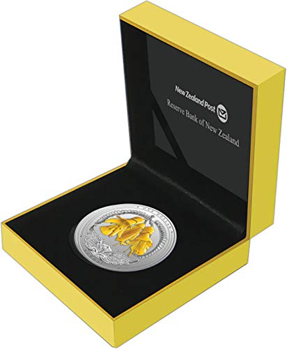 2021 DE Discover PowerCoin Kowhai 1 Oz Silver Coin 1$ New Zealand 2021 Proof