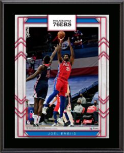 joel embiid philadelphia 76ers 10.5" x 13" sublimated player plaque - nba team plaques and collages