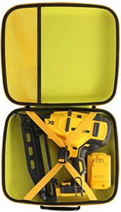 khanka hard tool case replacement for dewalt 20v max* finish nailer angled 16ga (dcn660b), case only