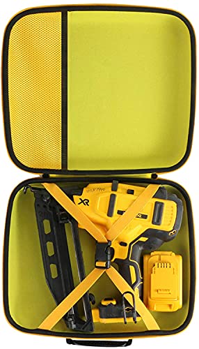 Khanka Hard Tool Case Replacement for DEWALT 20V MAX* Finish Nailer Angled 16GA (DCN660B), Case Only