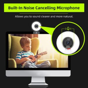 NexiGo N960E 1080P 60FPS Webcam with Light, Software Included, Fast AutoFocus, Built-in Privacy Cover, USB Web Camera, Dual Stereo Microphone, for Zoom Meeting Skype Teams Twitch