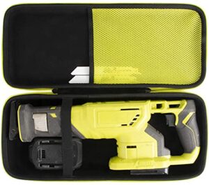 khanka hard tool case replacement for ryobi p519 18v one+ reciprocating saw,case only