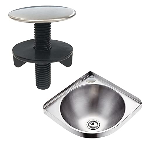 3 Pieces Kitchen Sink Hole Cover Faucet Hole Cover Kitchen Sink Tap Hole Plate Stopper Cover Blanking Metal Plug