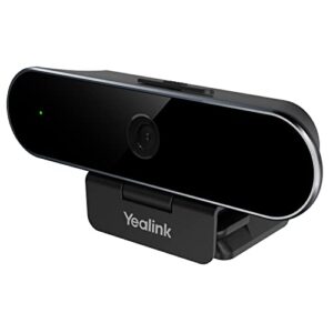 Yealink UVC20 Webcam 1080P Full HD Camera with Microphone Conference Room Camera System with Teams Zoom and Skype for Business Certified Ultra HD Audio and Video with Smart Light Lens Cap for Meeting