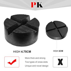 DIY Car Universal X-Slot Jack Pad Rubber Frame Rail Adapter Protector Pinch Weld Side Car Lifting Anti Slip Design Floor Support 10x4.7cm Trolley