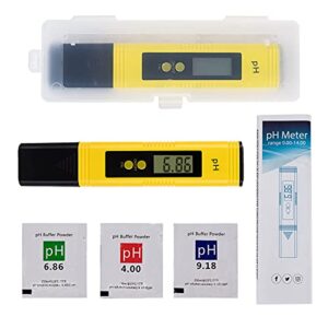 Digital pH Meter, ±0.01 High Accuracy Water Quality Tester Pen with 0-14 pH Measurement Range,for Household Drinking Water, Swimming Pool,Aquarium and Fishpond Water,pH Tester Design with ATC