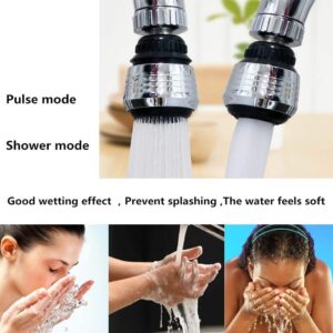 Faucet Nozzle Filter, 360 Degree Rotate Faucet, Anti Water Bubbler, Water Saving Tap Aerator Diffuser, Two Spraying Mode