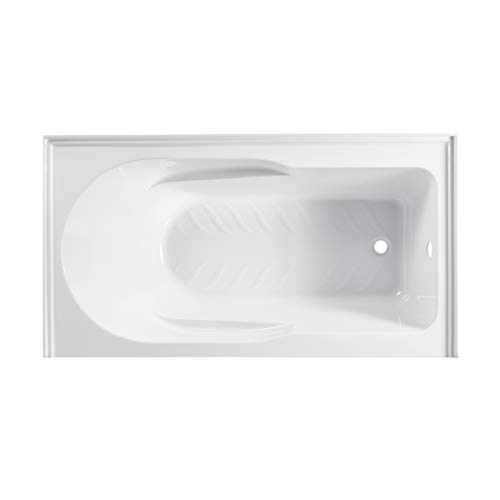 Swiss Madison Well Made Forever SM-AB560, Concorde 60 in. x 32 in. Acrylic Glossy White, Alcove, Integral, Right-Hand Drain, Apron Bathtub