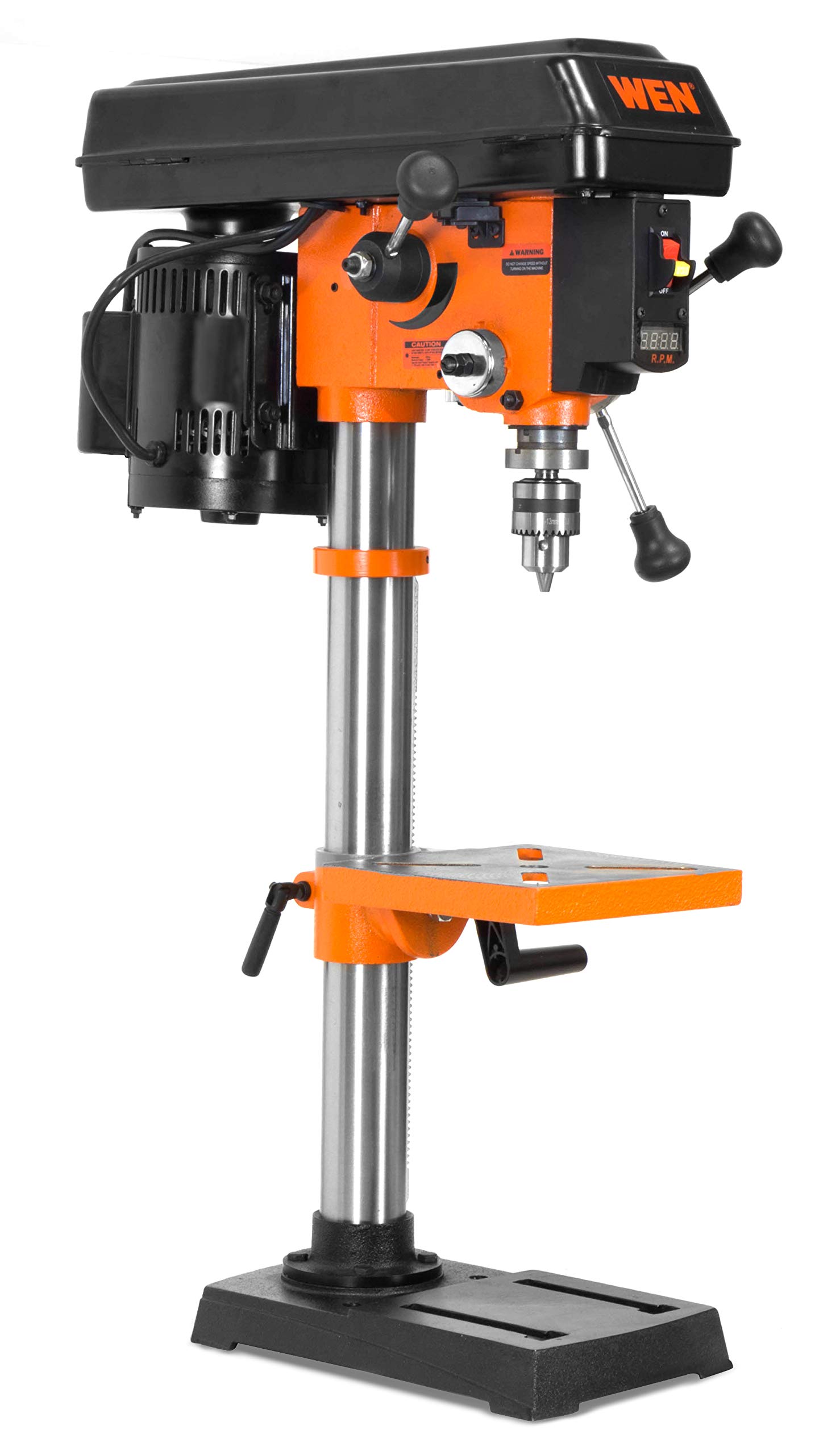 WEN 4212T 5-Amp 10-Inch Variable Speed Cast Iron Benchtop Drill Press with Laser