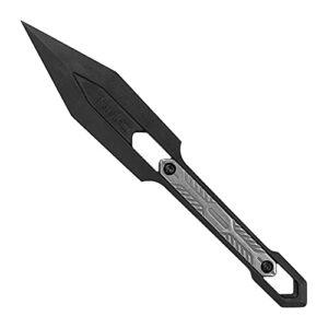 kershaw inverse spear point pocket knife, 2.6-in. blade, fixed blade (1397), aluminum,black