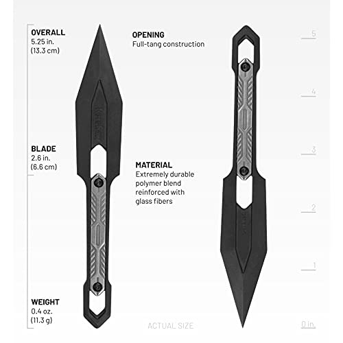 Kershaw Inverse Spear Point Pocket Knife, 2.6-in. Blade, Fixed Blade (1397), Aluminum,Black