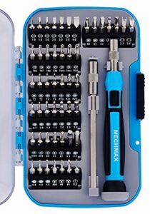 mechmax magnetic precision screwdriver bits set 51 piece, pentalobe screwdriver bits for apple iphone, macbook, y type for game console, smart phone, laptop, tablet, pc & electronics equipment