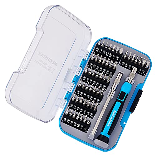 MECHMAX Magnetic Precision Screwdriver Bits Set 51 Piece, Pentalobe Screwdriver Bits for Apple iPhone, Macbook, Y Type for Game Console, Smart Phone, Laptop, Tablet, PC & Electronics Equipment