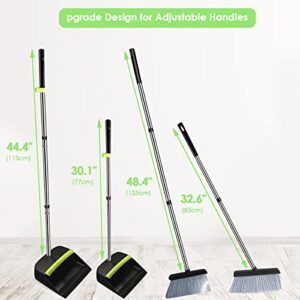 FlyBanboo Broom and Dustpan, Dustpan and Broom Set, Long Handle Broom Set Can be Used in Home Kitchen Room Office Lobby Broom Combo