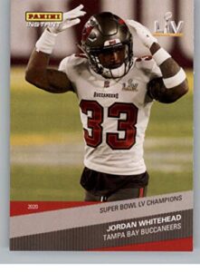 2021 panini super bowl lv champions #26 jordan whitehead tampa bay buccaneers (2020 nfl season champs - panini instant) nfl football card nm-mt