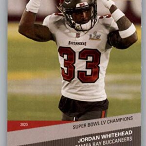 2021 Panini Super Bowl LV Champions #26 Jordan Whitehead Tampa Bay Buccaneers (2020 NFL Season Champs - Panini Instant) NFL Football Card NM-MT