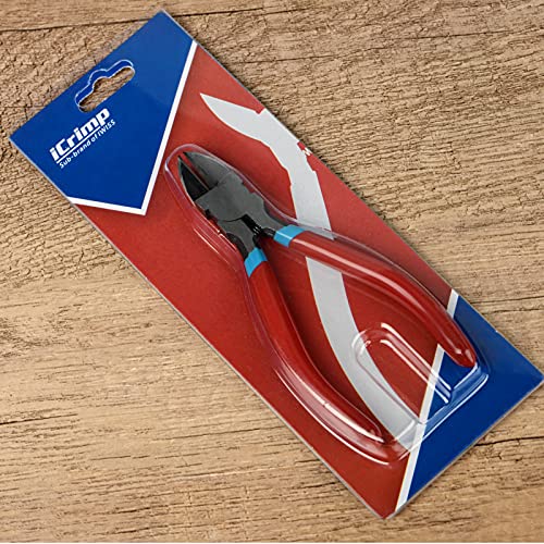 iCrimp PL2100 Diagonal Flush Cutter, 5-Inch Side Cutting Pliers, Electronics Pliers with Pointed Nose for Reeled Terminals, Soft Wires, Electronics, Jewelry Making, Zip Tes, Plastic