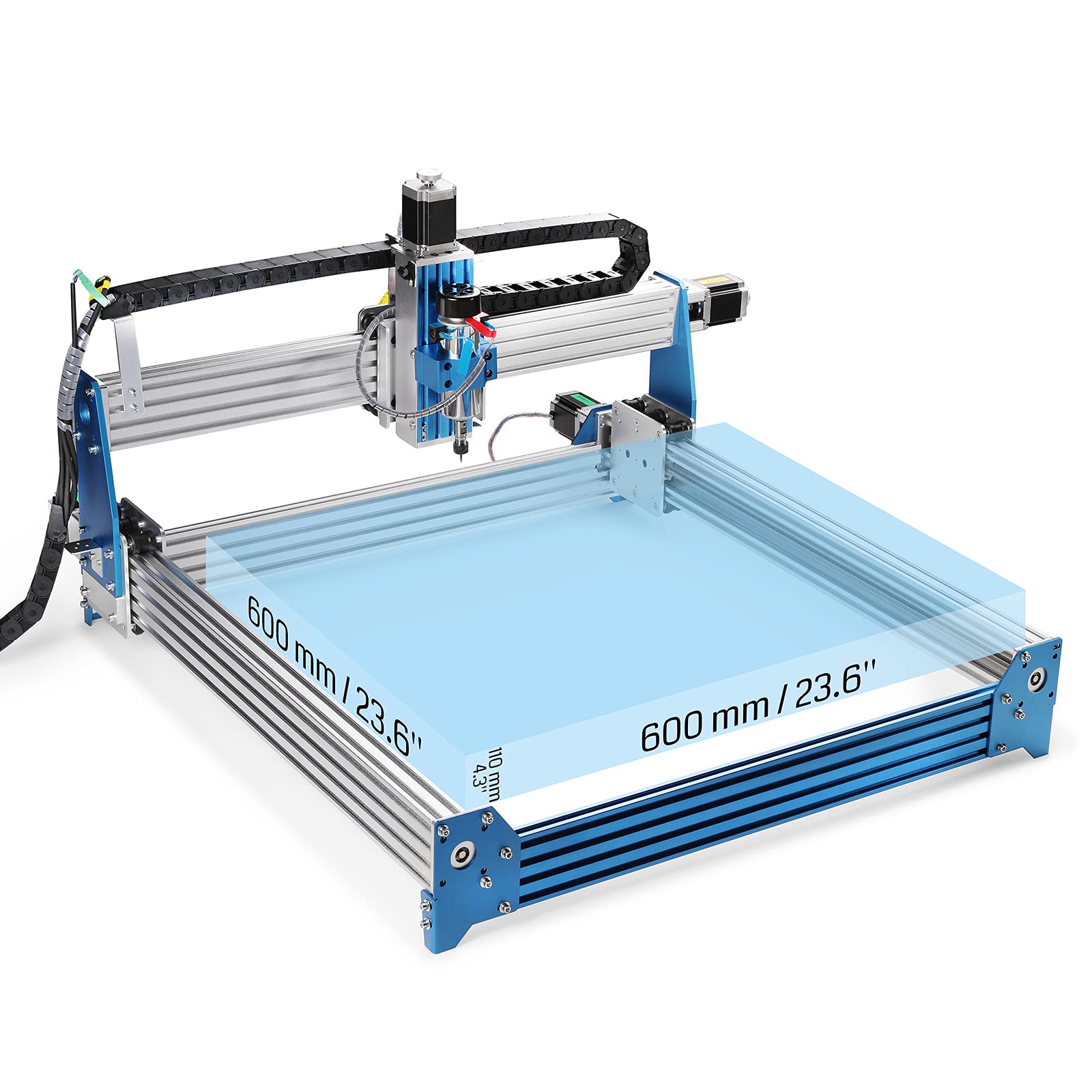 Genmitsu 24” x 24” (600 x 600mm) XY-Axis Extension Upgraded Accessories Kit for CNC Router Machine PROVerXL 4030 V1