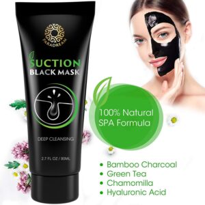 PARADREAM Blackhead Remover Mask, 80ML Purifying Peel Off Mask Remover Mask, Charcoal Face Mask for Deep Cleansing Blackheads, Dirts, Pores (Green)