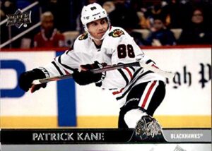 2020-21 upper deck series 2 hockey #293 patrick kane chicago blackhawks official nhl ud trading card (stock photo used, sharp corners guaranteed)