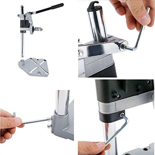 YaeKoo Double Mounting Holes Bench Drill Press Stand Electric Two Mounting Holes Drill Press Stand Base