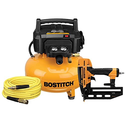 BOSTITCH Compressor and Nailer Combo Kit, 6 Gallon (BTFP1KIT16SP)