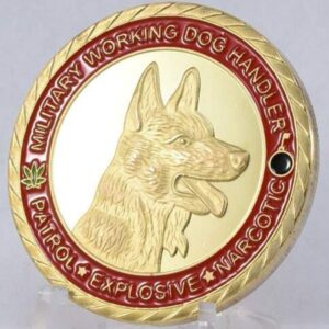 us military k-9 working dog handler challenge coin