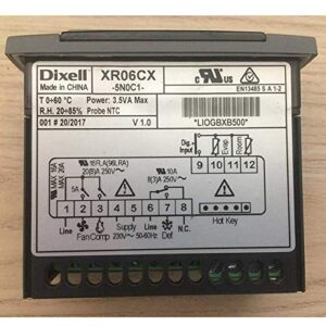 Dixell XR06CX-5N0C1 230V/50-60Hz Digital Thermostat Controller Defrost Fans Programmable-Commercial for Refrigerating Units