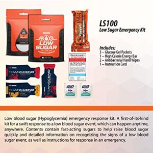 Go2Kits Low-Sugar Emergency Diabetes Kit (1 Pack) Hypoglycemia Response Pack with Fast-Acting Sugars to Help Raise Blood Sugar Quickly (LS100)