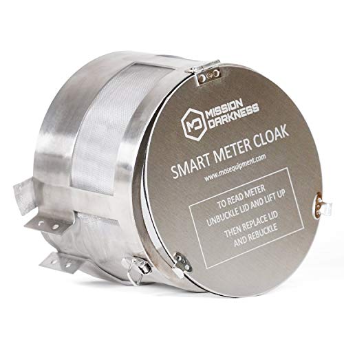 Mission Darkness Smart Meter Cloak // Innovative Flip Lid and Dual Layer Mesh Blocks Harmful RF EMF Radiation Emissions from Electricity "Smart Meters" Advanced Shielding Developed in USA by Experts