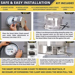 Mission Darkness Smart Meter Cloak // Innovative Flip Lid and Dual Layer Mesh Blocks Harmful RF EMF Radiation Emissions from Electricity "Smart Meters" Advanced Shielding Developed in USA by Experts