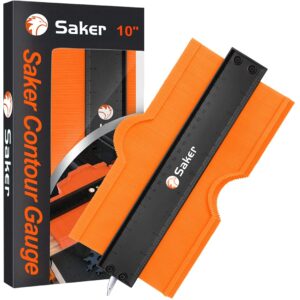 Saker Miter Saw Protractor&Saker Contour Gauge (10 Inch Lock) Profile Tool