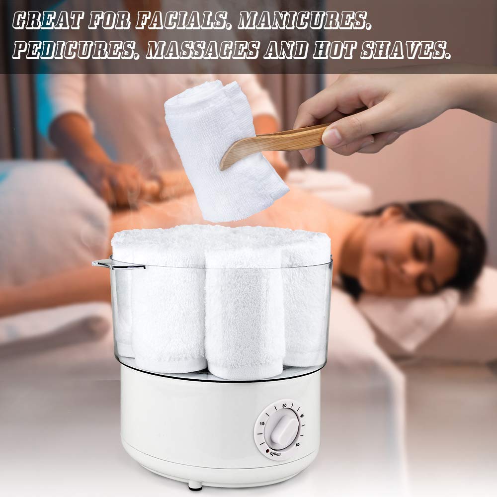 Mini Professional Personal Care Towel Heater and Towel Steamer (Give Away 8 Towels) - White