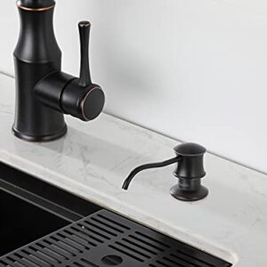 AguaStella ASF42ORB Built in Soap Dispenser Oil Rubbed Bronze for Kitchen Sink with Soap Bottle Countertop Pump