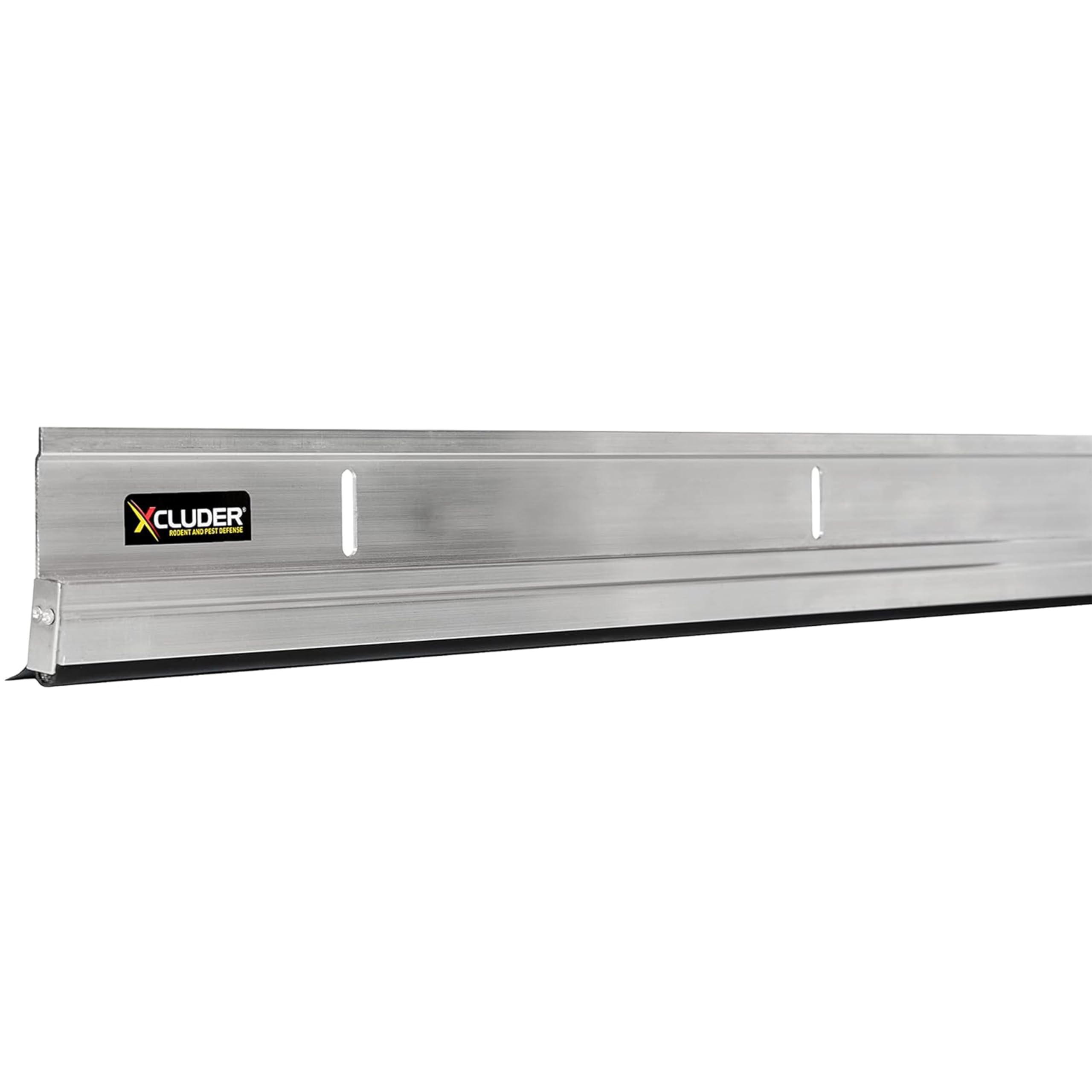 Xcluder 36" Versa-Line Rodent Proof Door Sweep, Mill Aluminum Finish – Seals Out Rodents and Pests, Easy to Install, Maximum Adjustability; Under-Door Seal; Rodent Proof