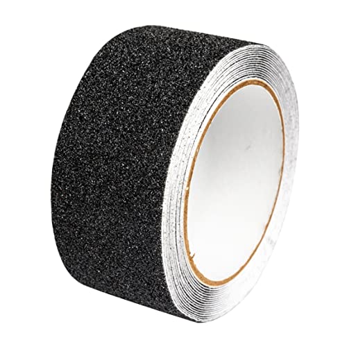 SANKEMU Anti Slip Black Anti Slip Tape, 2 inch by 33 feet, Non-Slip Traction Grip Tape to Tubs, Boats, Stairs, Clear, Soft, Comfortable for Bare feet