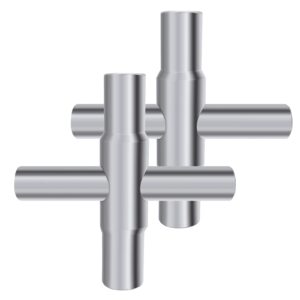 qyqrqf 4-way sillcock water shut off key, 2 packs, 40 cr steel