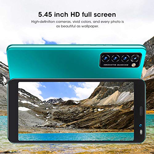 Archuu 5.45in Smartphone, Rino4 Pro Face Unlock Intelligent Unlocked Cell Phones Dual Cards Dual Standby Smartphone 1+8G Full Screen Smartphone Android 6.0 Mobile Phone(Green)