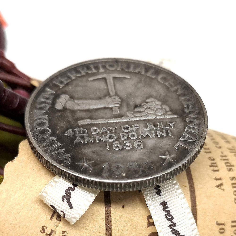 Exquisite Coin 1936 Wisconsin Territory Centennial Day Half Dollar American Commemorative Coin Antique Coin Collection Perfect Replacement for Original Coins