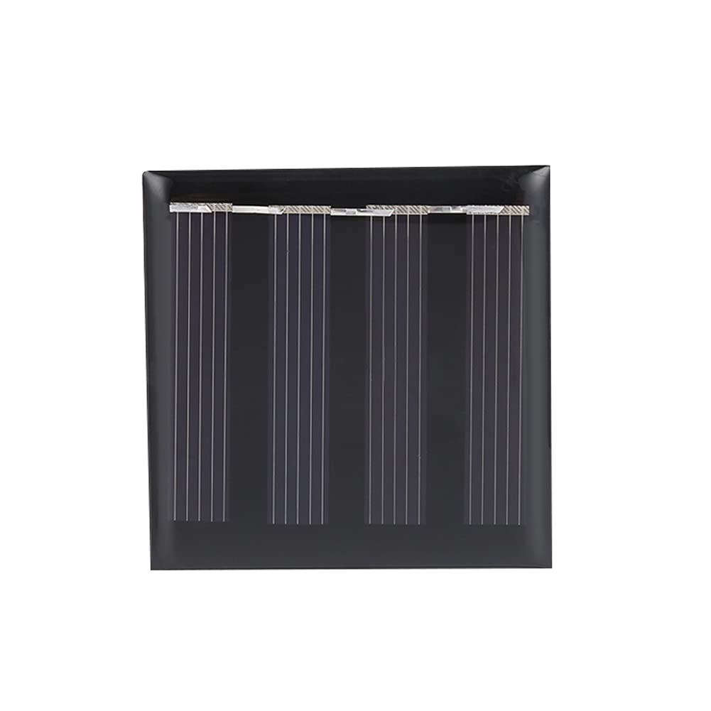 dream_light Mini Solar Panel, 10Pcs 2V 100mA 0.2W Polysilicon Small Solar Cell Module for DIY Solar Light Toys Charger 50x50mm