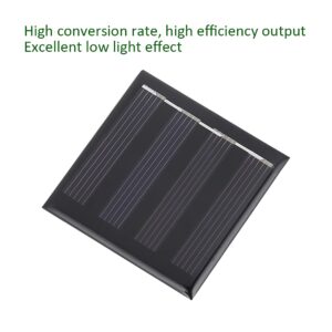 dream_light Mini Solar Panel, 10Pcs 2V 100mA 0.2W Polysilicon Small Solar Cell Module for DIY Solar Light Toys Charger 50x50mm