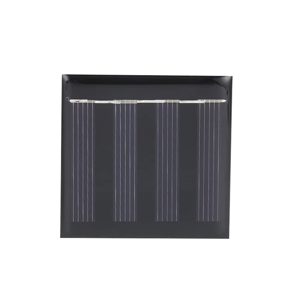 Mini Solar Panel, 10Pcs 2V 100mA 0.2W Polysilicon Small Micro Solar Cell Module for DIY Projects Light Toys Charger 54x54mm